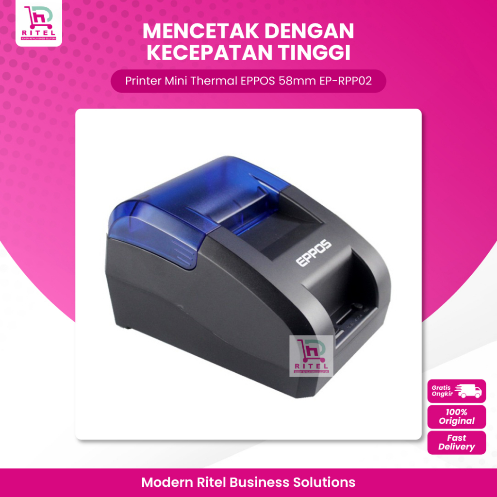 Jual Printer Mini Thermal EPPOS 58mm EP-RPP02 Usb Bluetooth S-SL Best ...