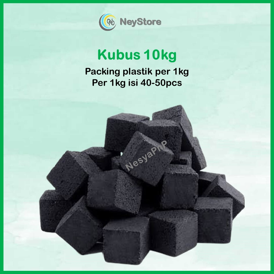 Jual Briket Arang Batok Kelapa 1kg Kubus Hexagonal Tahan Lama ...