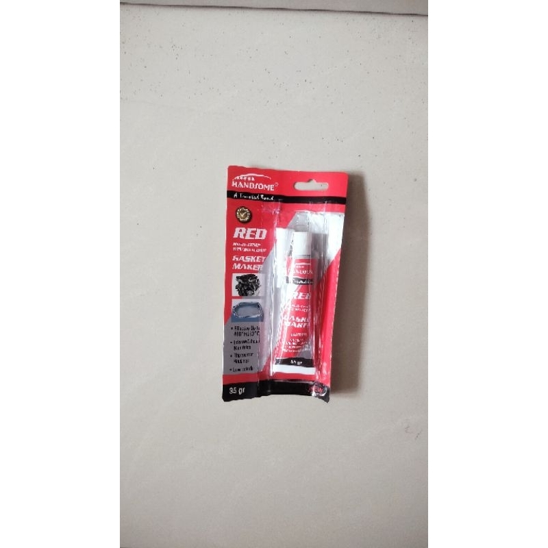 Jual Lem Red Sealant Tube / Lem High Temp Red Silicon | Shopee Indonesia