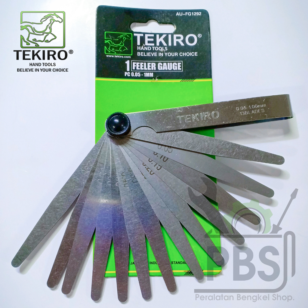 Jual Pengukur celah klep TEKIRO. Pengukur celah busi. Feeler gauge ...
