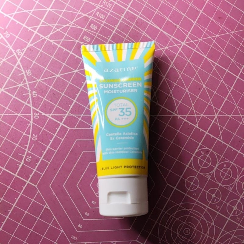 Jual azarine cicamide barrier sunscreen moisturizer spf35 pa+++ 40g ...