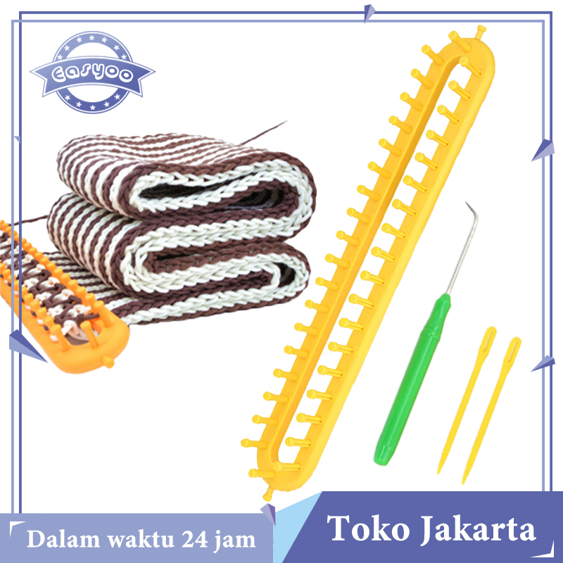 Jual Set Alat DIY Rajut Syal Merajut Self-knitting Sweater DIY Syal ...