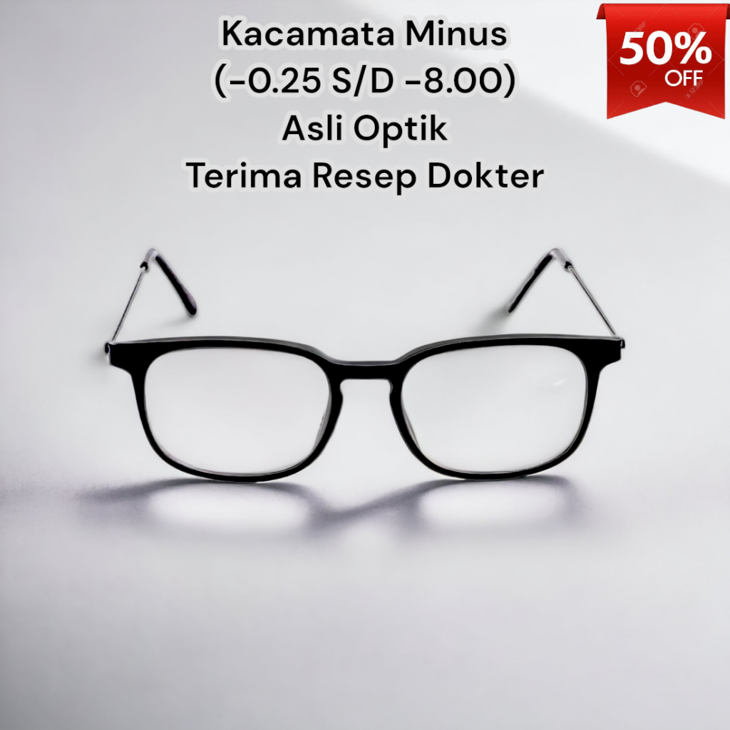 Jual Kacamata Minus Wanita Pria Anti Radiasi Premium Frame Ringan Model ...