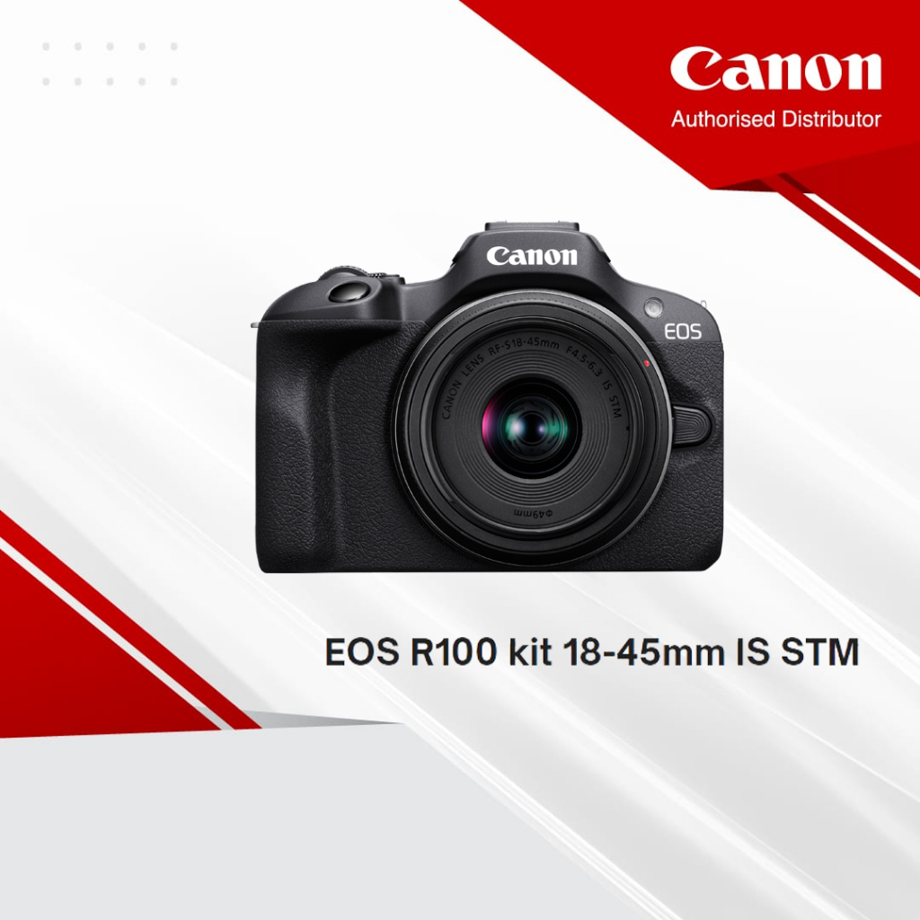 Jual Canon EOS R100 kit 18-45mm IS STM | Shopee Indonesia