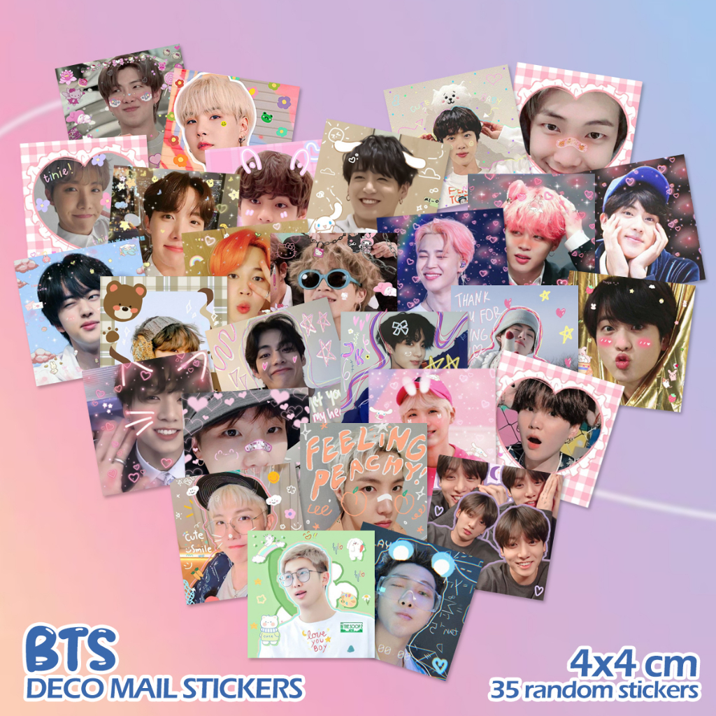 Jual [100pcs] 𝗕𝗧𝗦 Stickers Bangtan Sonyoendan DECO KAWAII Mail stickers ...