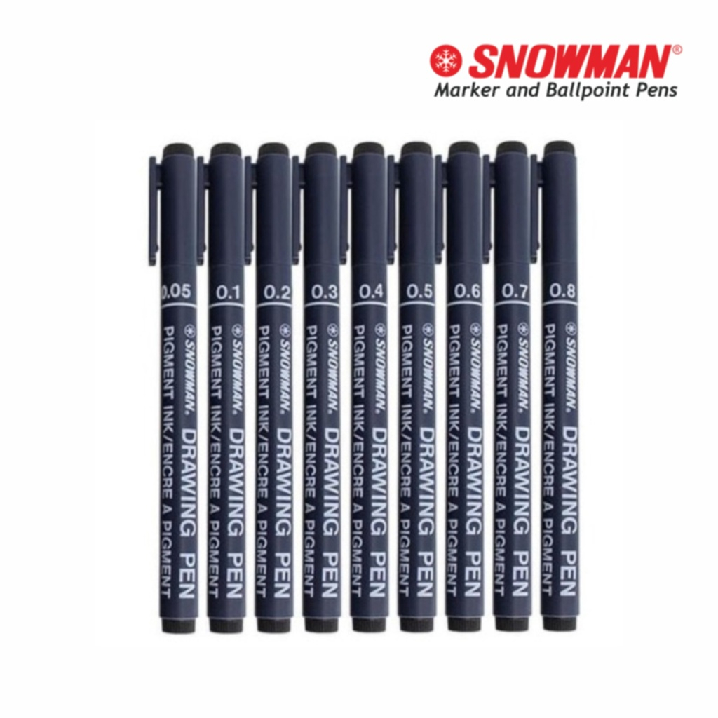 Jual Pulpen Snowman 0.1mm - 1.0mm Harga Terjangkau Produk Original ...