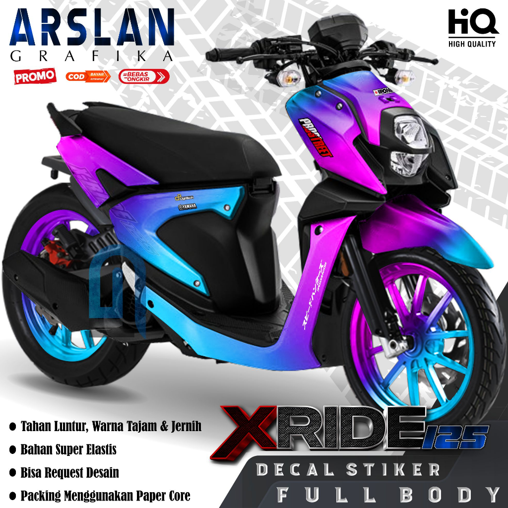 Jual Decal X RIDE 125 NEW Full Body Variasi / Desain Bunglon | Shopee ...
