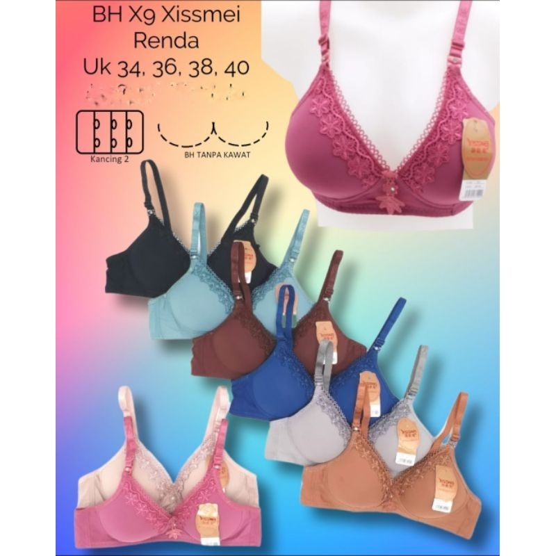 Jual BH BRA RENDA CANTIK BUSA XISSMEI X9 PREMIUM BRA | Shopee Indonesia