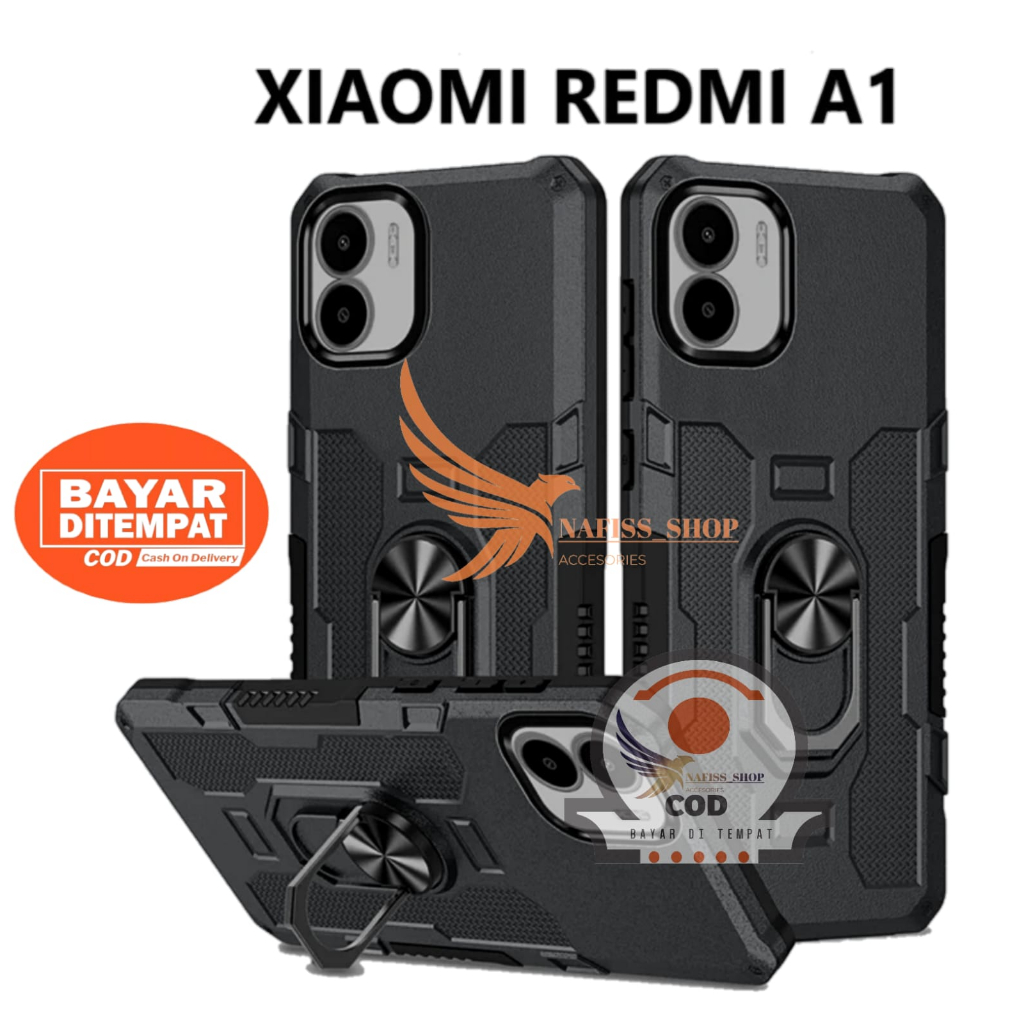 Jual CASING HP XIAOMI REDMI A1 2022 CASE ROBOT HIT EYE RING CASING ...