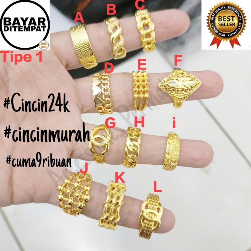 Jual Cincin 24K Model Emas Terbaru Aneka Model Titanium Fashion Model ...