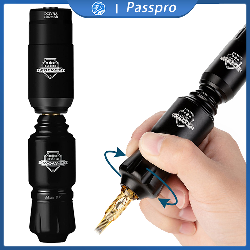 Jual Tattoo Machine Wireless Mesin Tattoo Pen Rechargeable Tatto Rotary ...