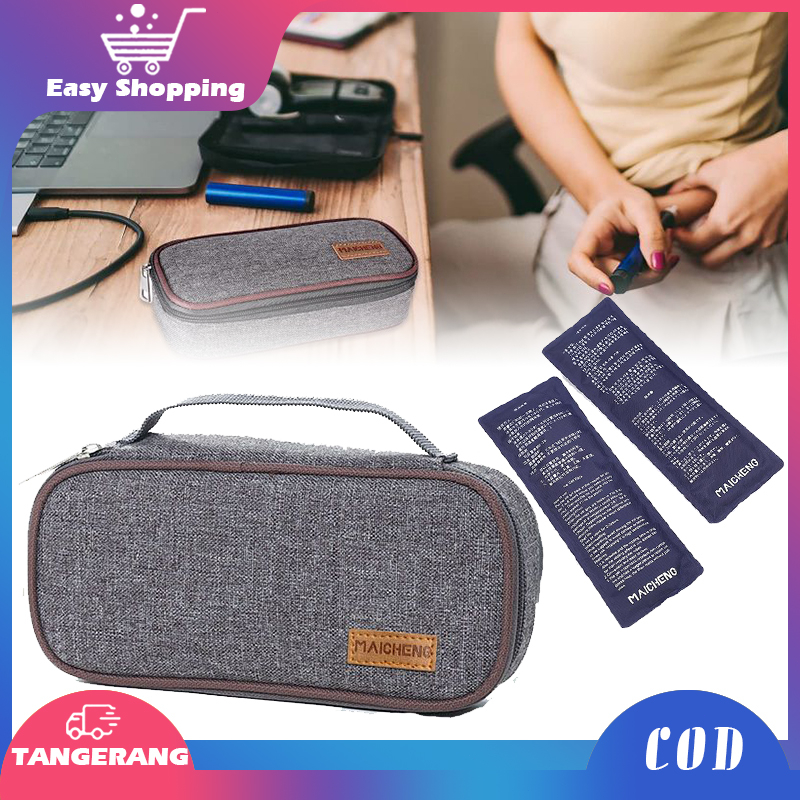 Jual Tempat insulin tas insulin portable Insulin Cooler Bag Insulin Cooler Travel Case | Shopee ...
