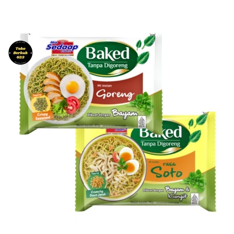 Jual Mie Sedaap Baked Instan Rasa Soto & Goreng | Shopee Indonesia