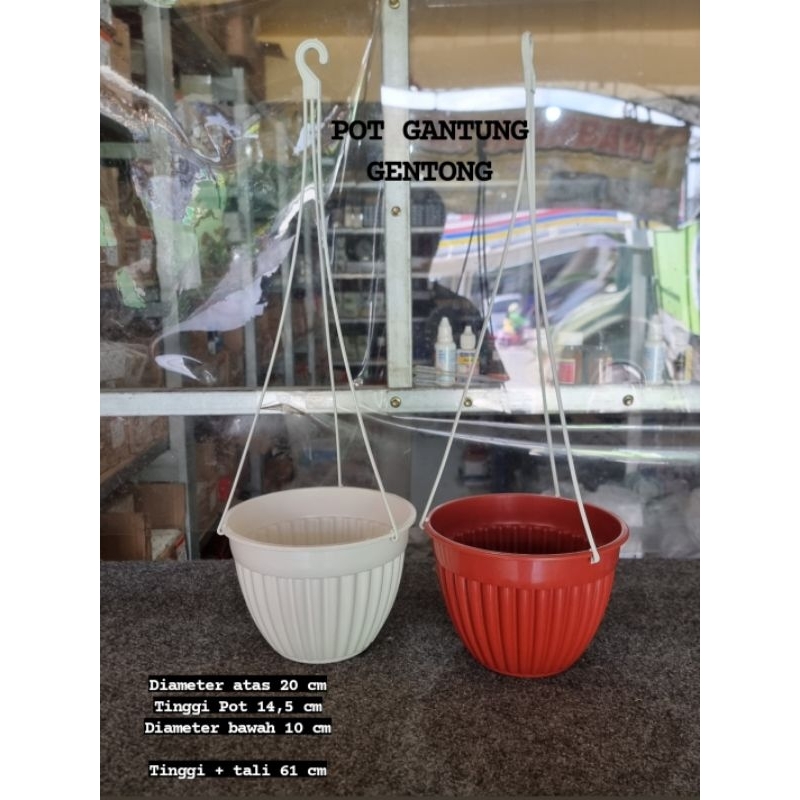 Jual pot tanaman gantung gentong | Shopee Indonesia