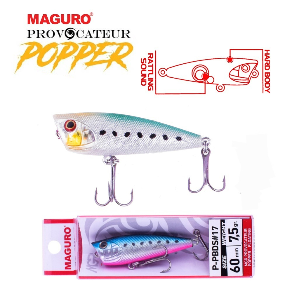 Jual Umpan Maguro Provocateur Popper 60mm | Shopee Indonesia