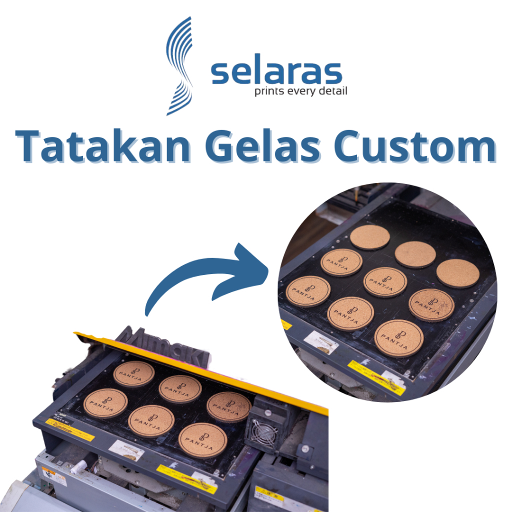 Jual Tatakan Alas Gelas Custom Nama Bahan Gabus Cork Coaster di Selaras ...