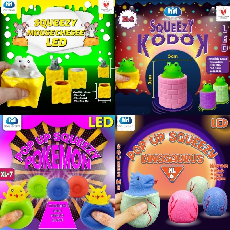 Jual MAINAN POP UP SQUISHY TIKUS KEJU/POP UP SQUEEZY KODOK SUMUR/POP UP ...