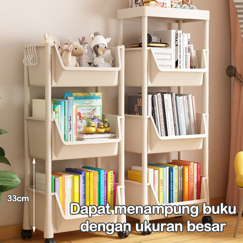 Jual Rak Buku Susun Minimalis Tempat Buku Rak Mainan Anak Rak Buku ...