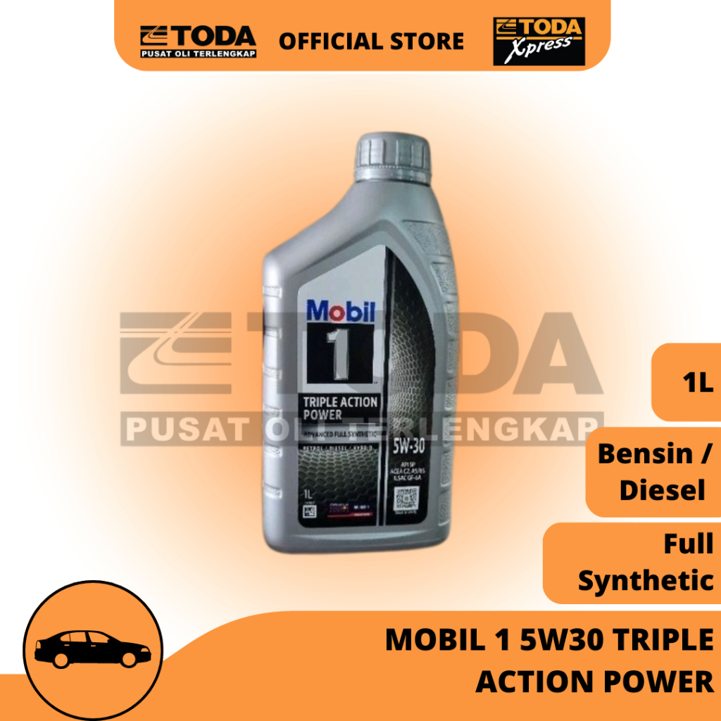 Jual Mobil 1 Triple Action Power 5W30 1L Original Oli Mesin Mobil ...