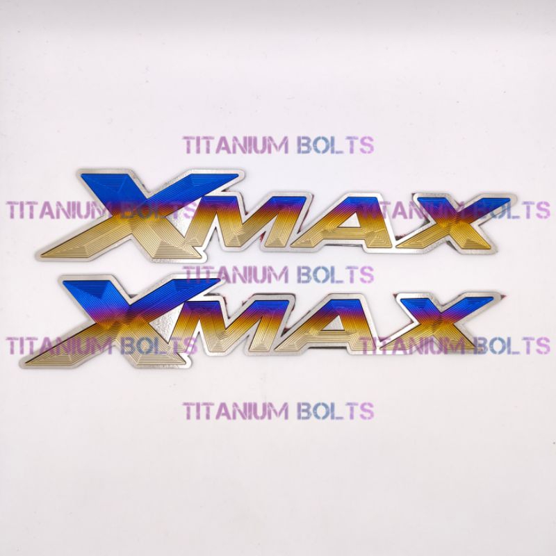 Jual Emblem Logo Xmax Titanium Bolts GR5 Original | Shopee Indonesia