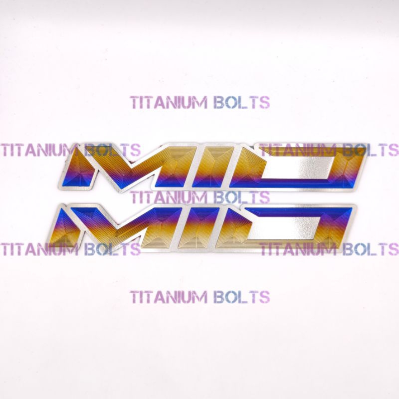 Jual Emblem Logo Mio Titanium Bolts GR5 Original | Shopee Indonesia