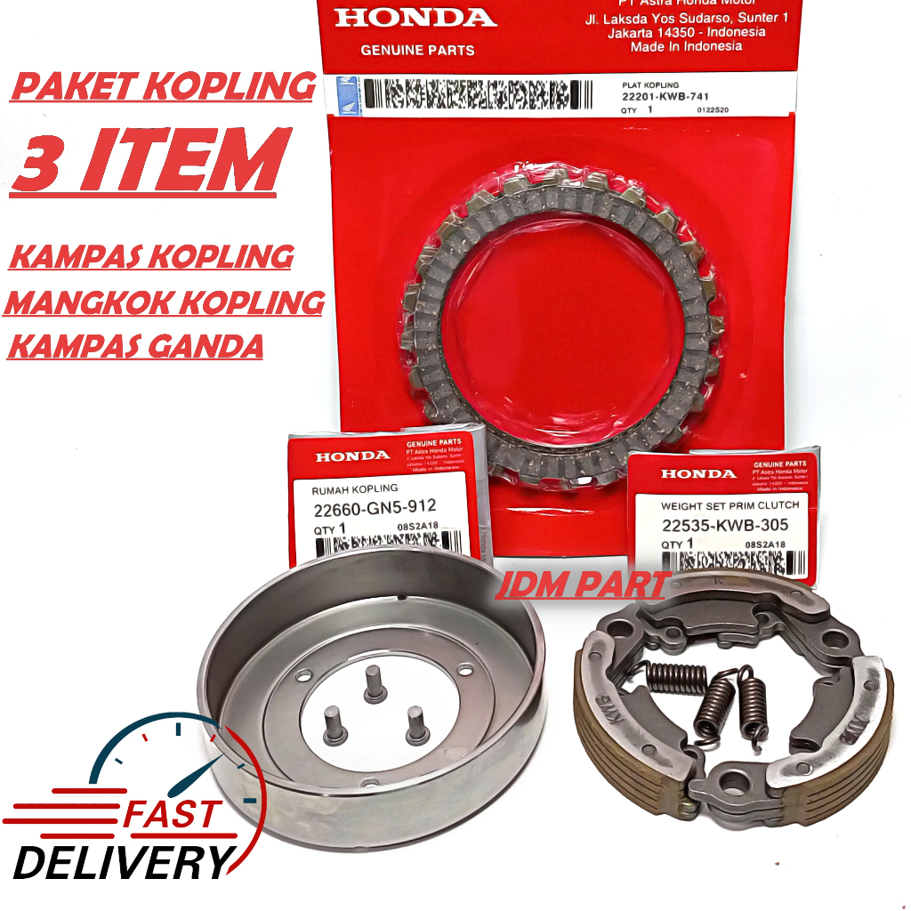 Jual KOPLING PAKETAN HONDA REVO ABSOLUTE / BLADE 110 / BLADE NEW / REVO ABS 110 / REVO NEW ...