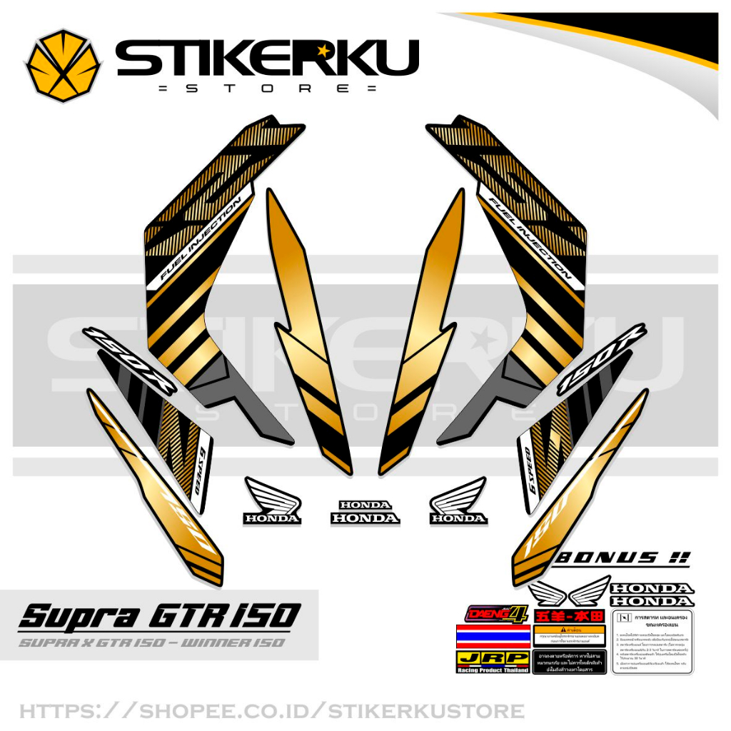 Jual STRIPPING SUPRA GTR 150 / HONDA WINNER 150/ STIKER GTR / GTR150 ...