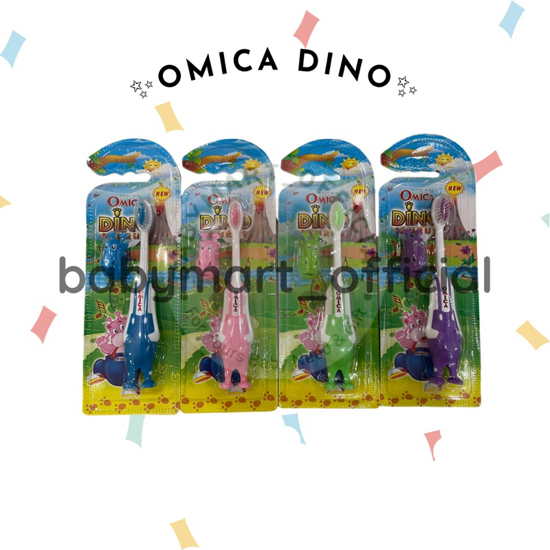 Jual Sikat Gigi Anak Omica Dino/Omica Toothbrush Dino | Shopee Indonesia