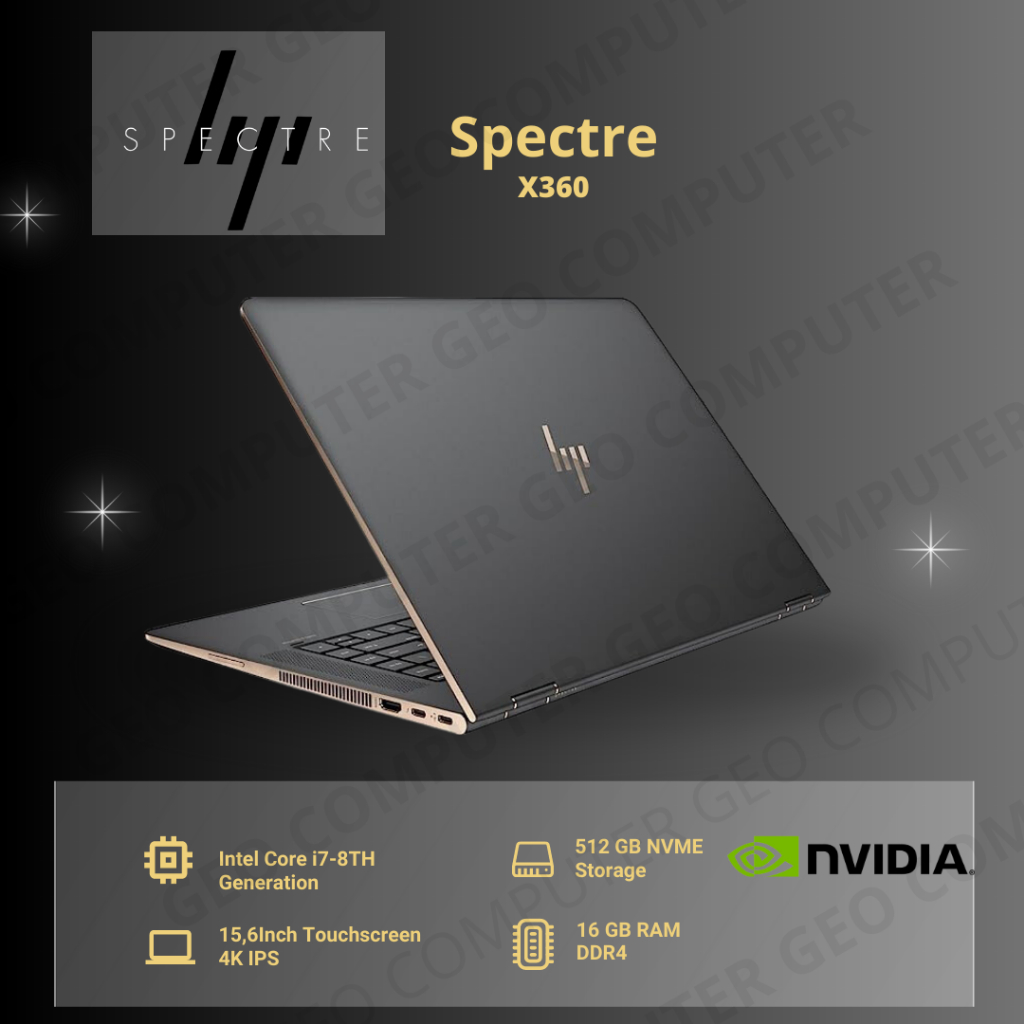 Jual HP Spectre X360 Intel Core i7-8TH/4K Display/Nvidia | Shopee Indonesia