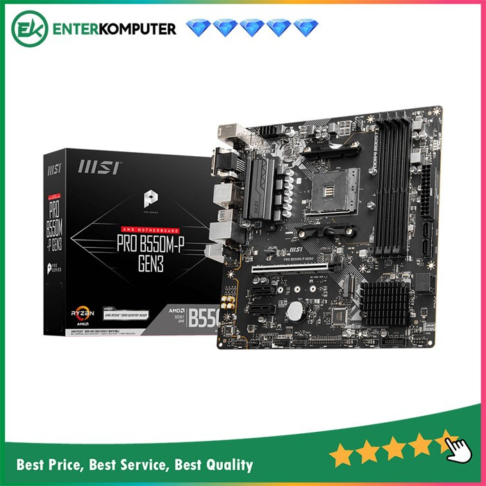 Jual MSI PRO B550M-P GEN3 - AM4 AMD Promontory B550 DDR4 USB3.2 - Motherboard | Shopee Indonesia
