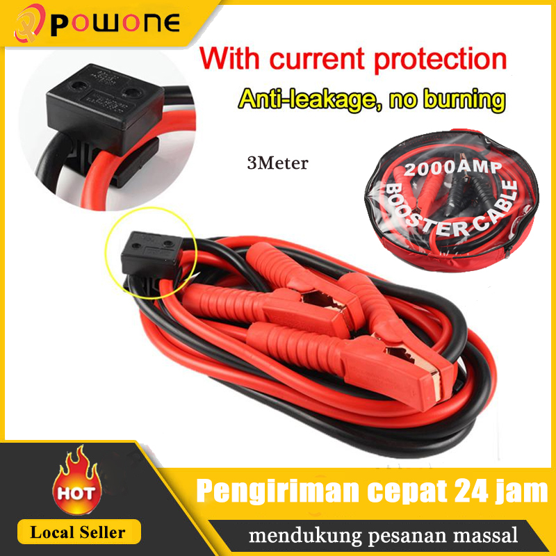 Jual [Kabel Jumper] POWONE Heavy Duty Booster Cable Kabel Jumper Aki ...