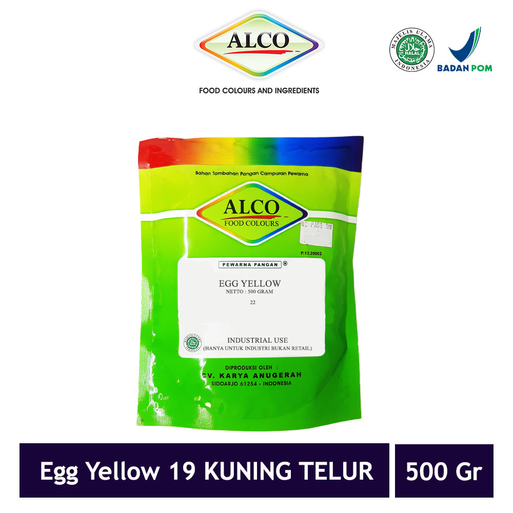 Jual Pewarna Makanan Kue Bubuk ALCO 500 gr Mixing Colour Warna Merah ...