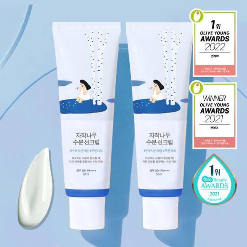 Jual ROUND LAB Birch Juice Moisturizing Sunscreen SPF 50+ PA++++ 50 ml ...