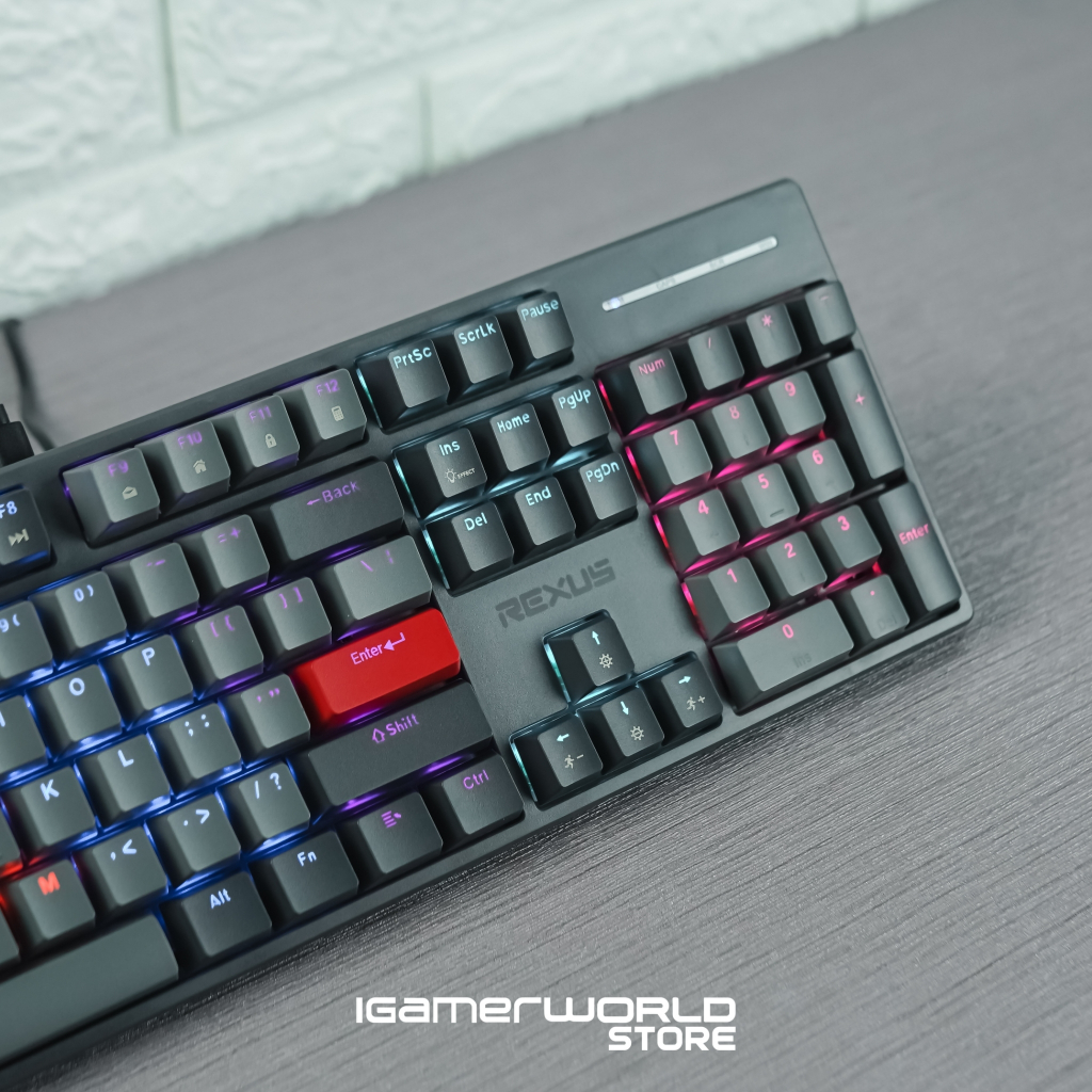Jual Rexus Heroic KX5 Fullsize Rainbow Mechanical Gaming Keyboard ...