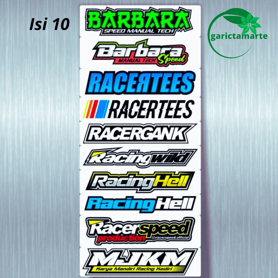 Jual STIKER RACING START SPEED / STIKER VYNIL / Stiker Motor Racing ...