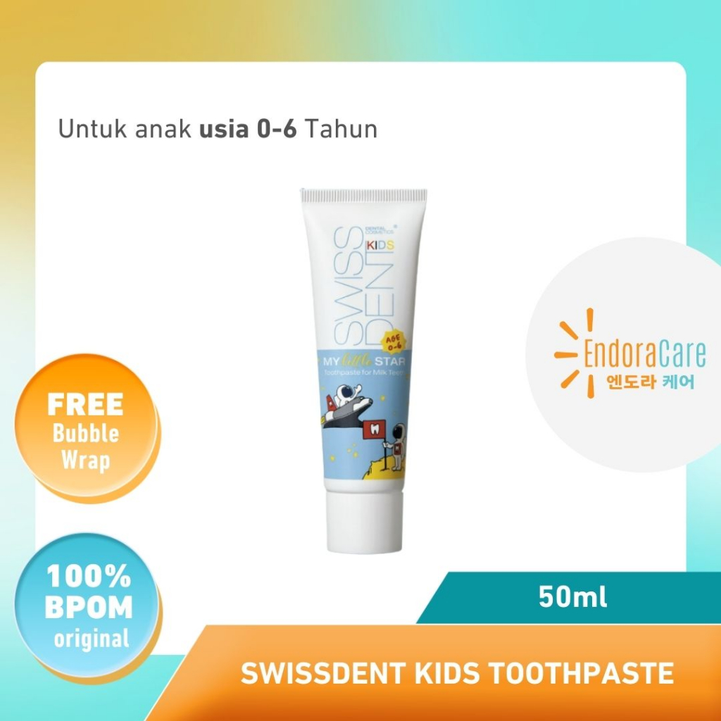 Jual SWISSDENT Kids My Little Star Toothpaste Pasta Gigi Anak 50ml ...