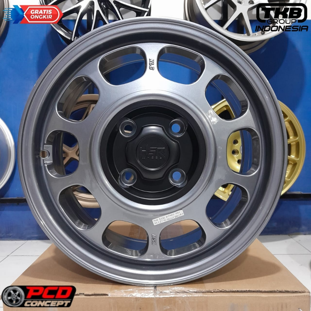 Jual VELG HSR KLG R15 AVANZA PELEK MOBIL RING 15 HSR KLG R15X65 PCD 4X114,3 ET42 GLOSSY GREY ...