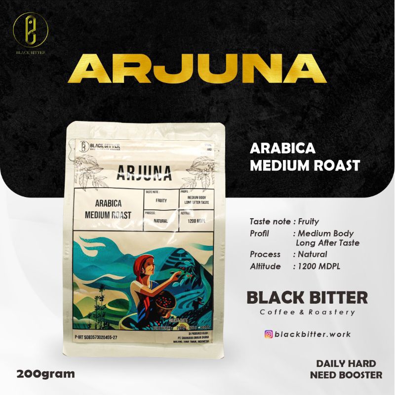 Jual Kopi Arabika Arjuna 200 Gram - Biji dan Bubuk Arabica Premium | Shopee Indonesia