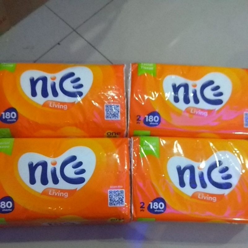 Jual Tisu nice 2 ply 180 sheets ( bundle 4pcs) | Shopee Indonesia