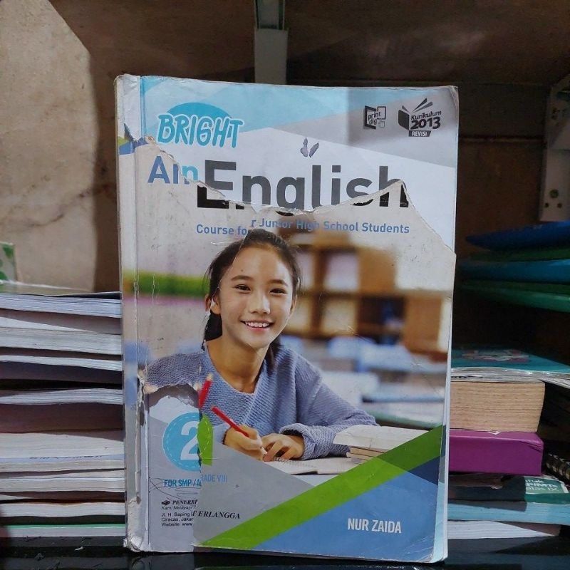 Jual Buku Bright English kelas 8/VIII SMP Penerbit erlangga K13 Revisi | Shopee Indonesia