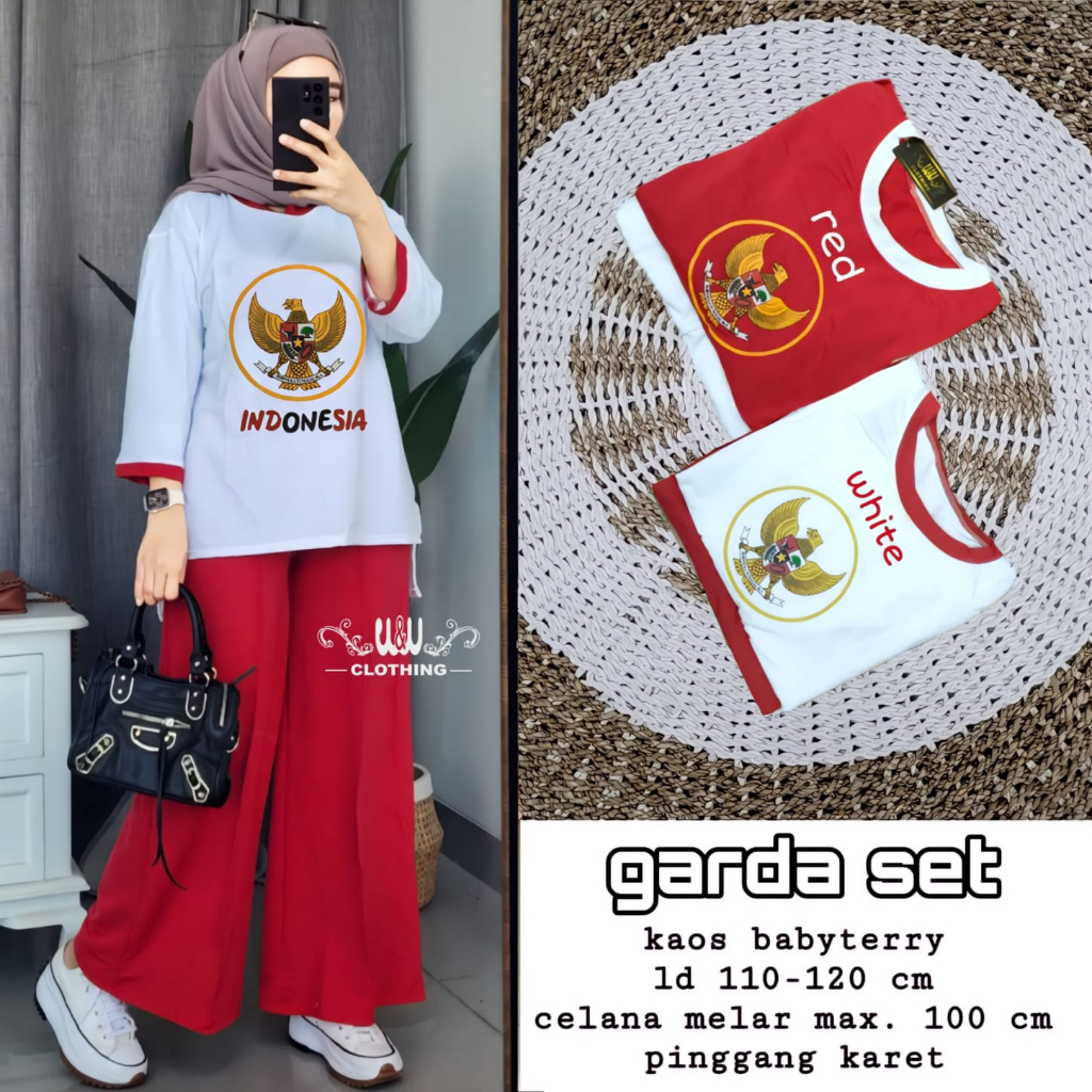 Jual W&W Garda Set Garuda Kemerdekaan 17 Agustus | Shopee Indonesia
