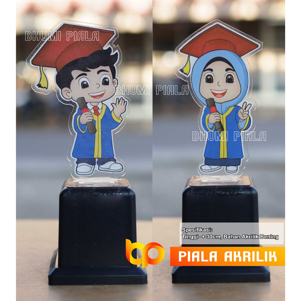 Jual Piala Wisuda (Warna Biru) termurah piala wisuda, Piala Kelulusan ...