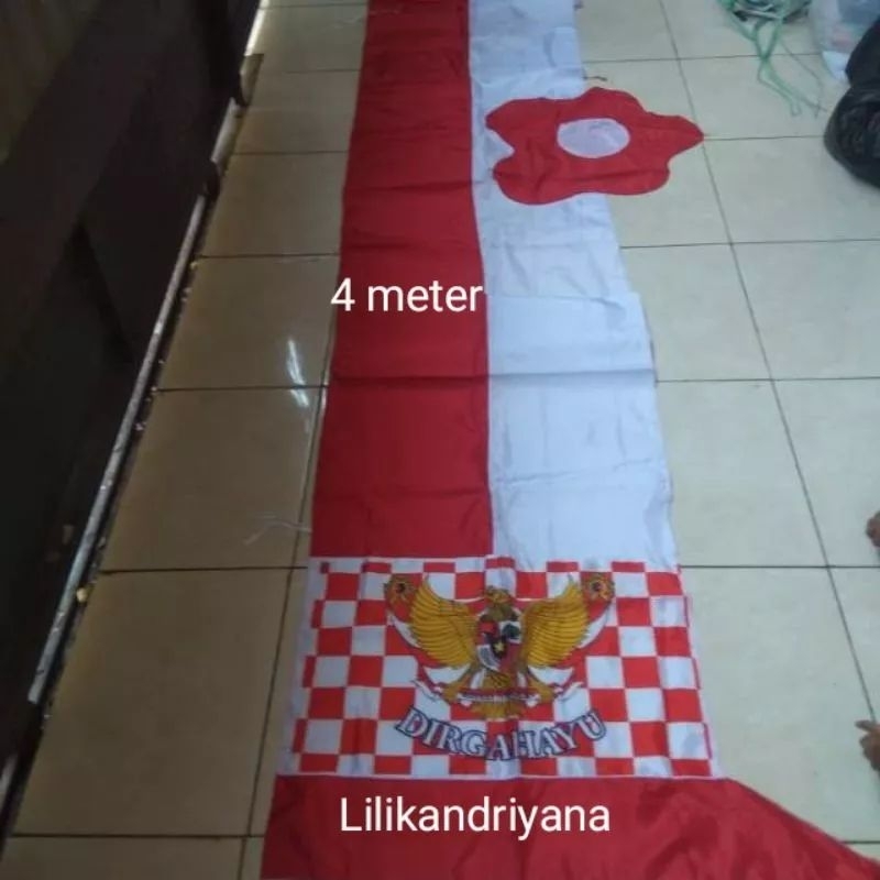 Jual Grosir Bendera Indonesia Merah Putih Plat Merah 4 dan 5 meter ...