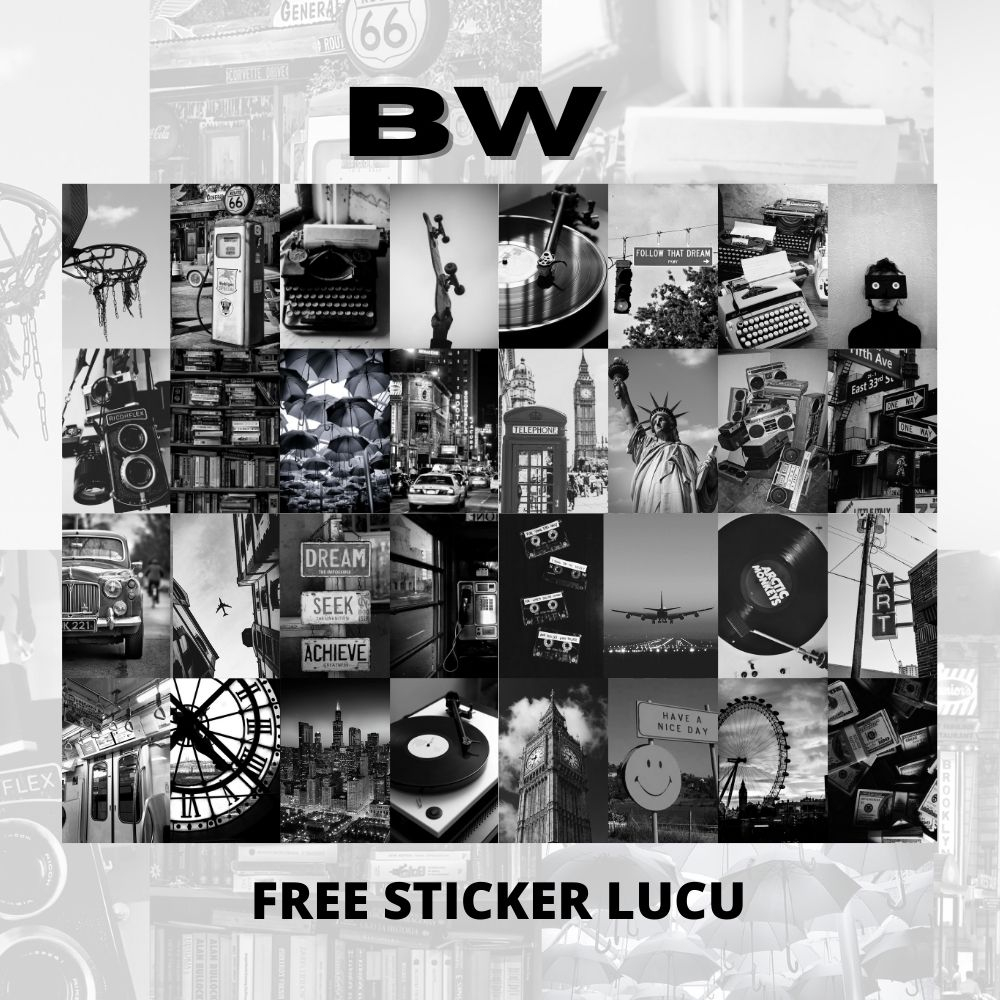 Jual Poster dinding kamar aesthetic tema hitam putih | Shopee Indonesia