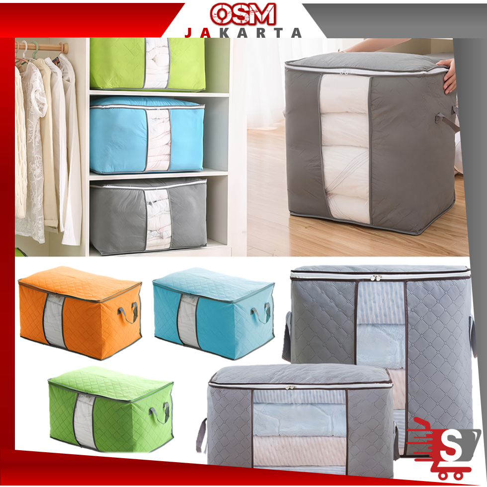 Jual OSM JKT H258 Tempat Penyimpanan Bed Cover Storage Box Organizer ...