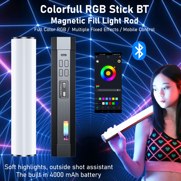 Jual RGB Stick Handheld Wireless For Fotography With APP Control Color ...
