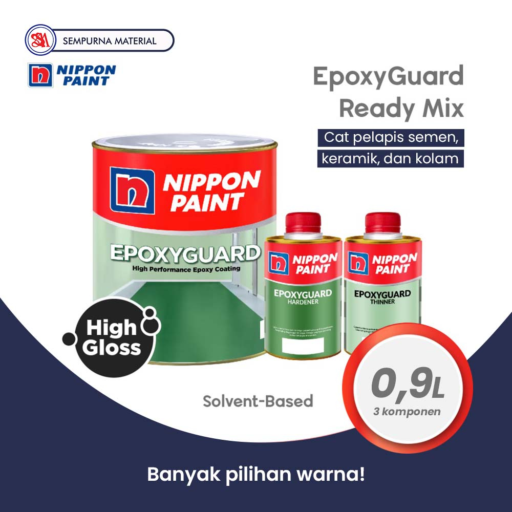 Jual Nippon Paint Cat Keramik Epoxy Guard 3 Komponen 0,9L - Cat Pelapis ...