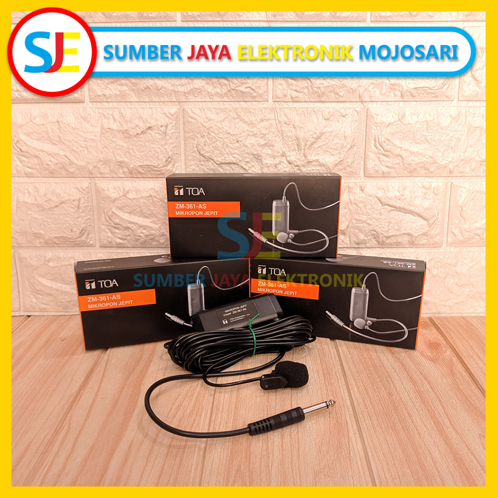 Jual Mic Toa Jepit ZM-361-AS / Mikrofon Jepit TOA ZM-361-AS | Shopee Indonesia