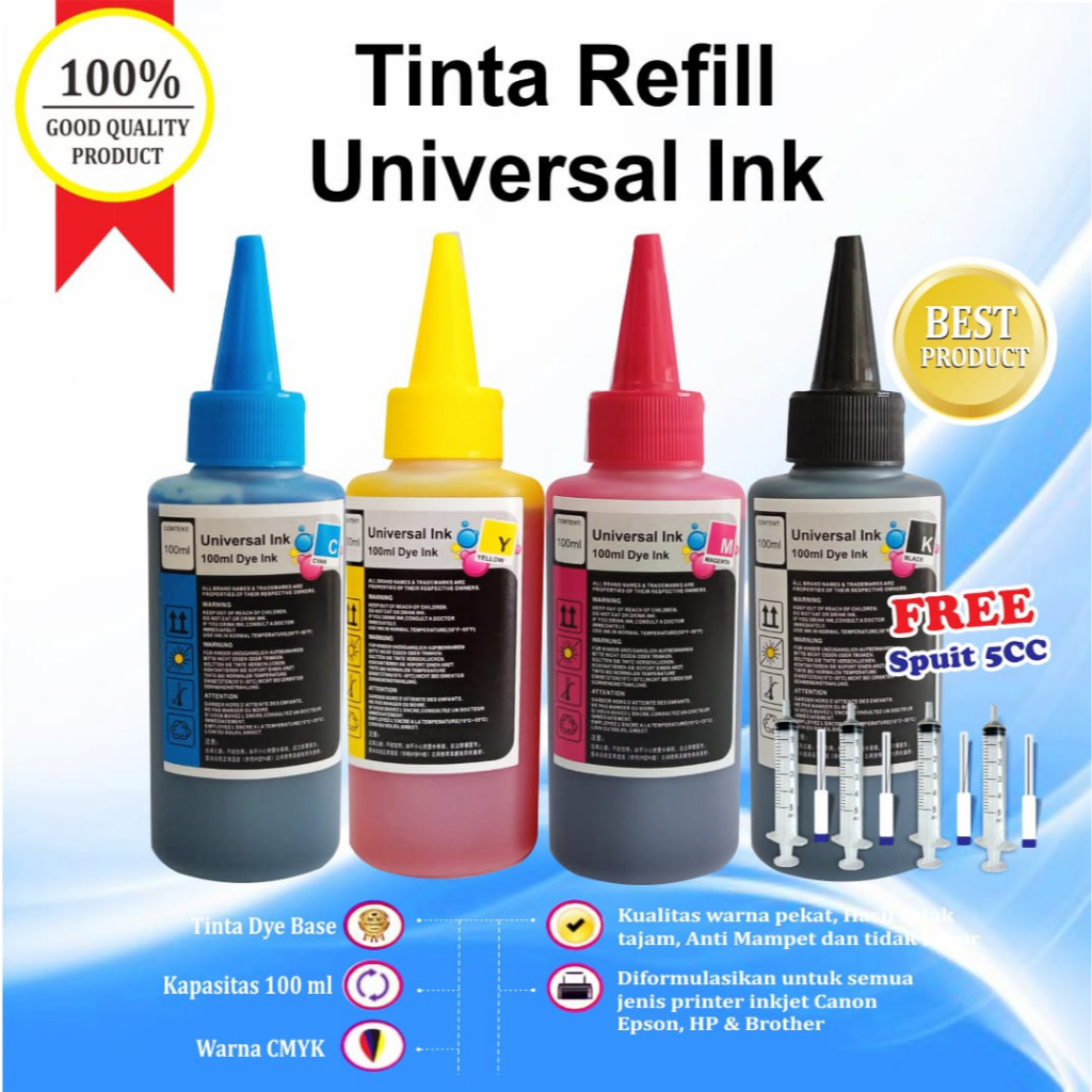 Jual Tinta Canon Refill MG2570 MG2570s IP2870 IP2770 MP287 Tinta Refill ...