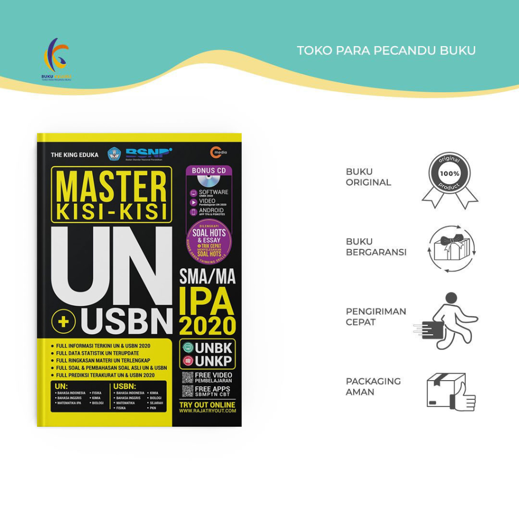 Jual Master Kisi-Kisi UN+USBN SMA/MA IPA 2020 - The King Eduka - Cmedia - Bukukaluku | Shopee ...